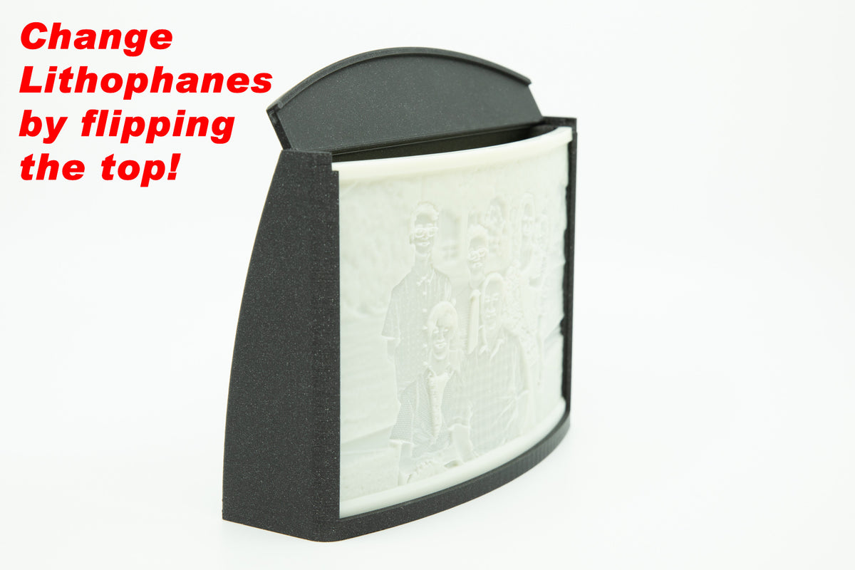 3D Printed Lithophane Display Case w/ Lithophane – Las Vegas 3D Prints